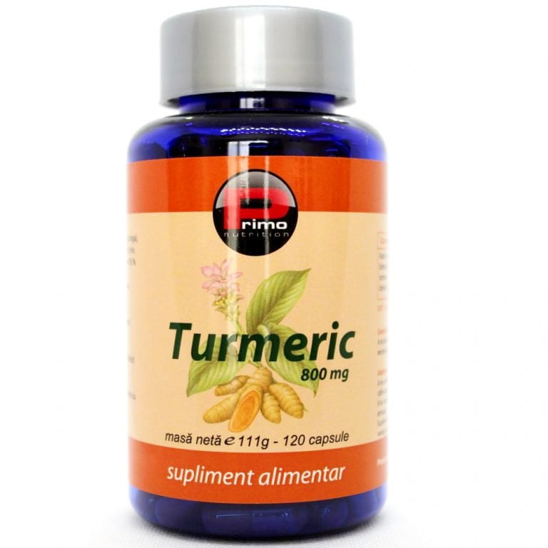 Turmeric (Curcumin + Piperina), 800 mg, 120 capsule - Primo Nutrition