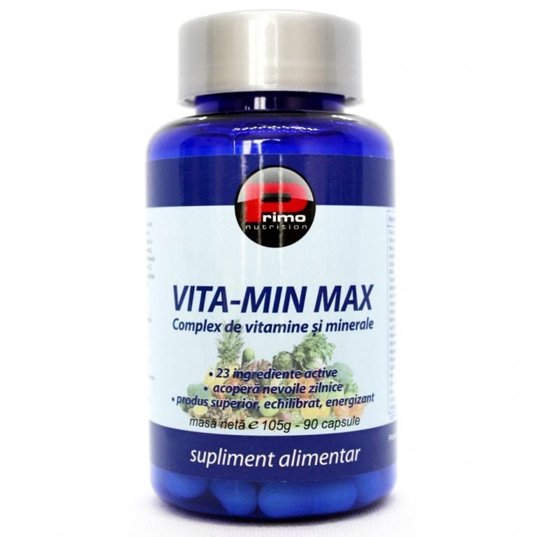 Vita-Min Max (Complex de vitamine si minerale), 90 capsule - Primo ...